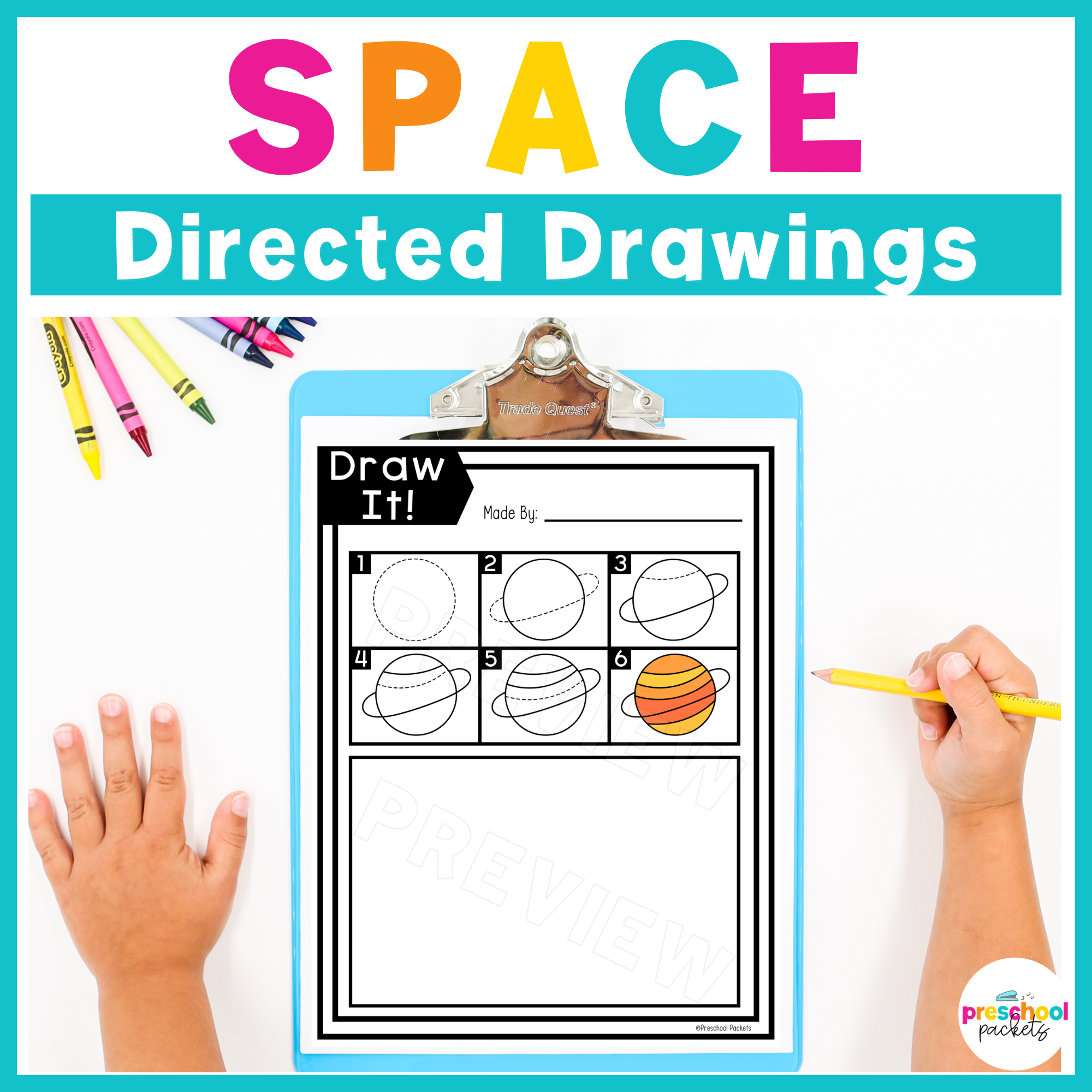 Space Directed Drawings For Preschool, PreK and Kindergarten ...