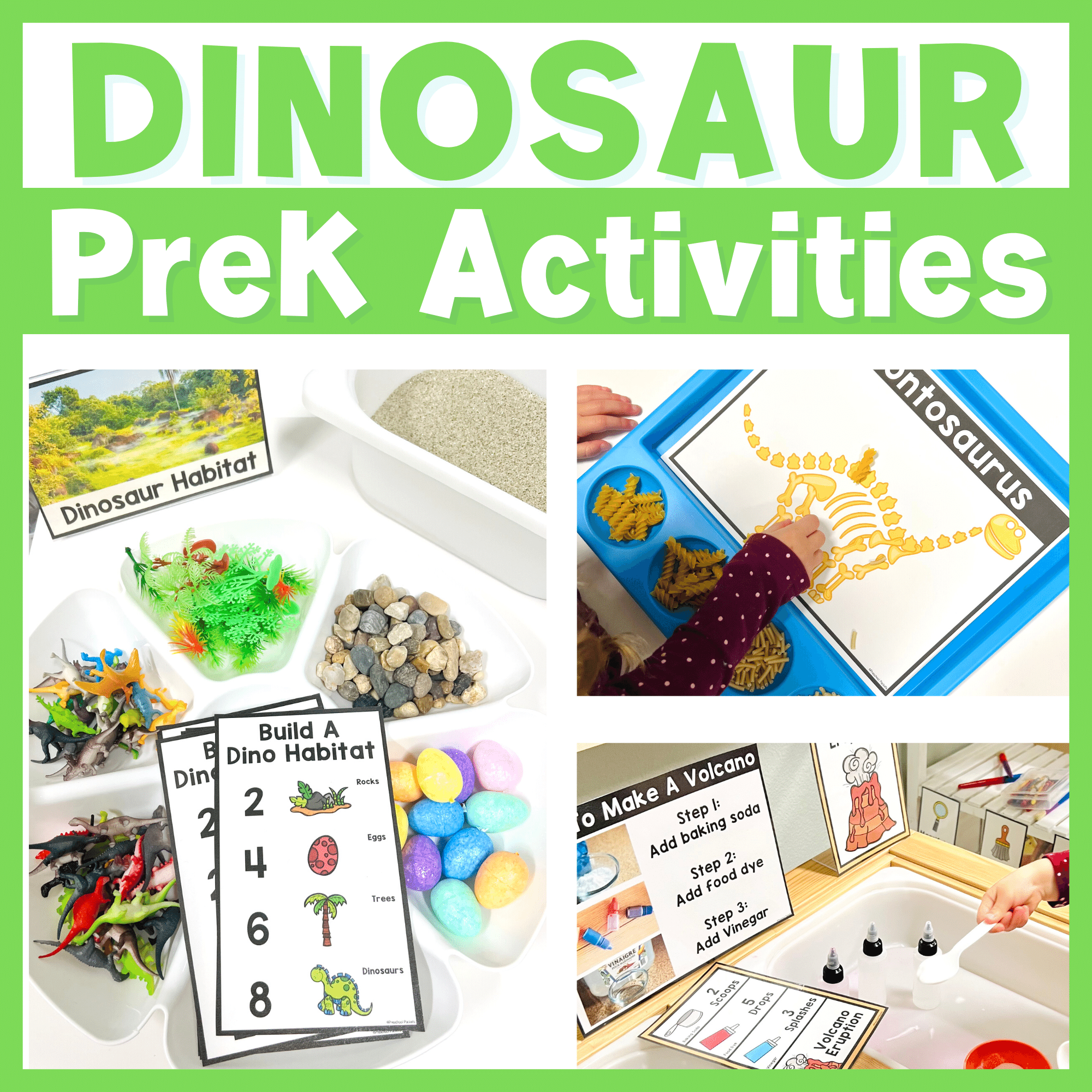 Dinosaur Activities Preschool Weekly Themed Curriculum – Preschool Packets