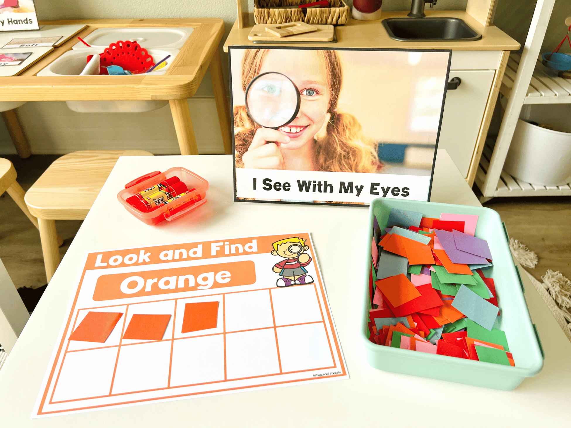 Teaching the 5 Senses: Sight – Preschool Packets