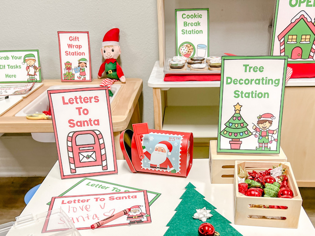 Setting up a Santa's Workshop Dramatic Play Center – Preschool Packets