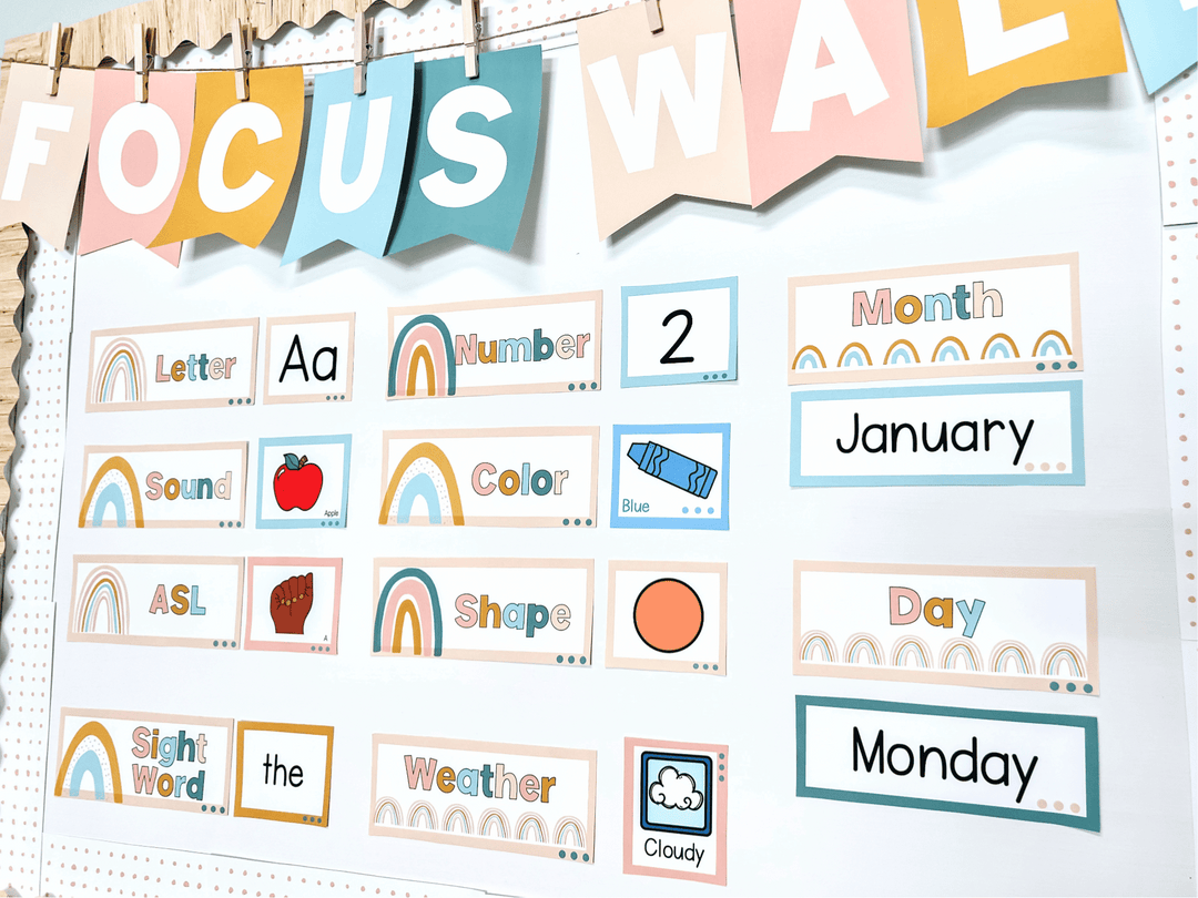 Using a Focus Wall to Motivate and Engage Students – Preschool Packets