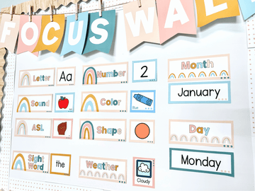 Using a Focus Wall to Motivate and Engage Students – Preschool Packets