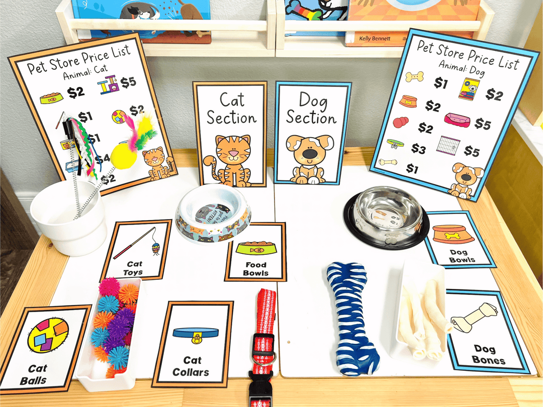 Setting Up a Pet Shop Dramatic Play – Preschool Packets