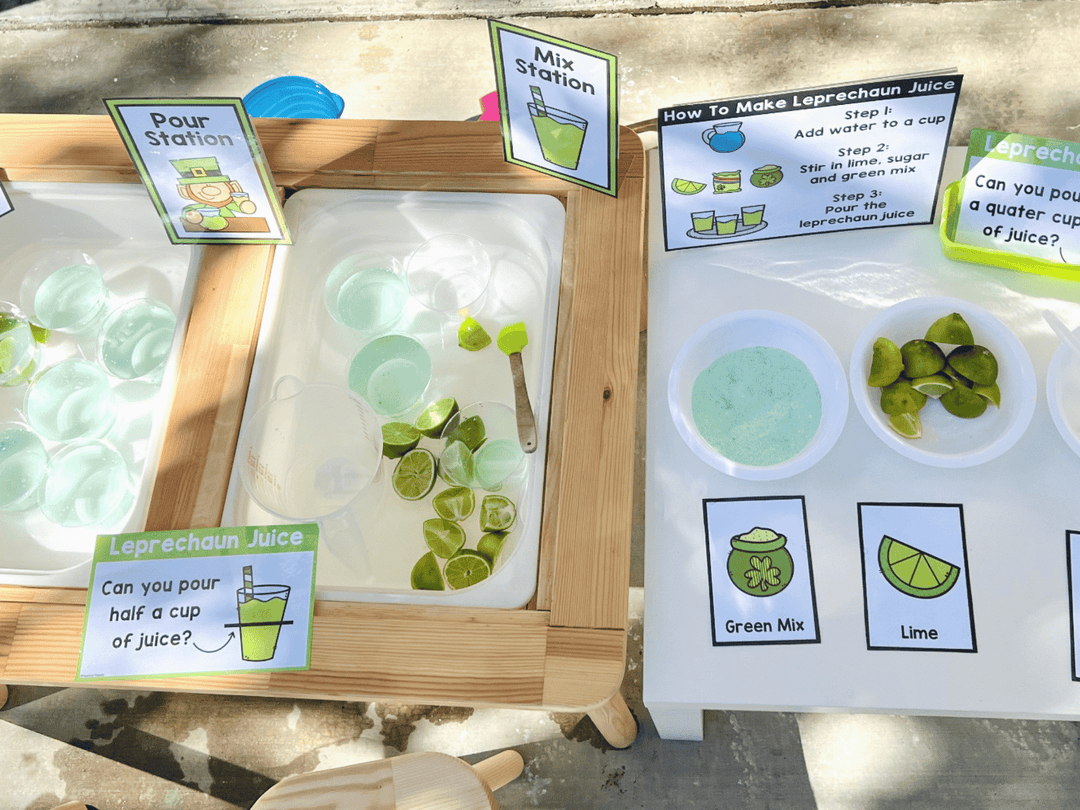 Leprechaun Juice Sensory Activities – Preschool Packets