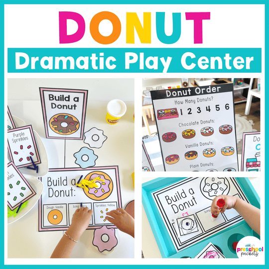 Donut Shop Dramatic Play Center – Preschool Packets