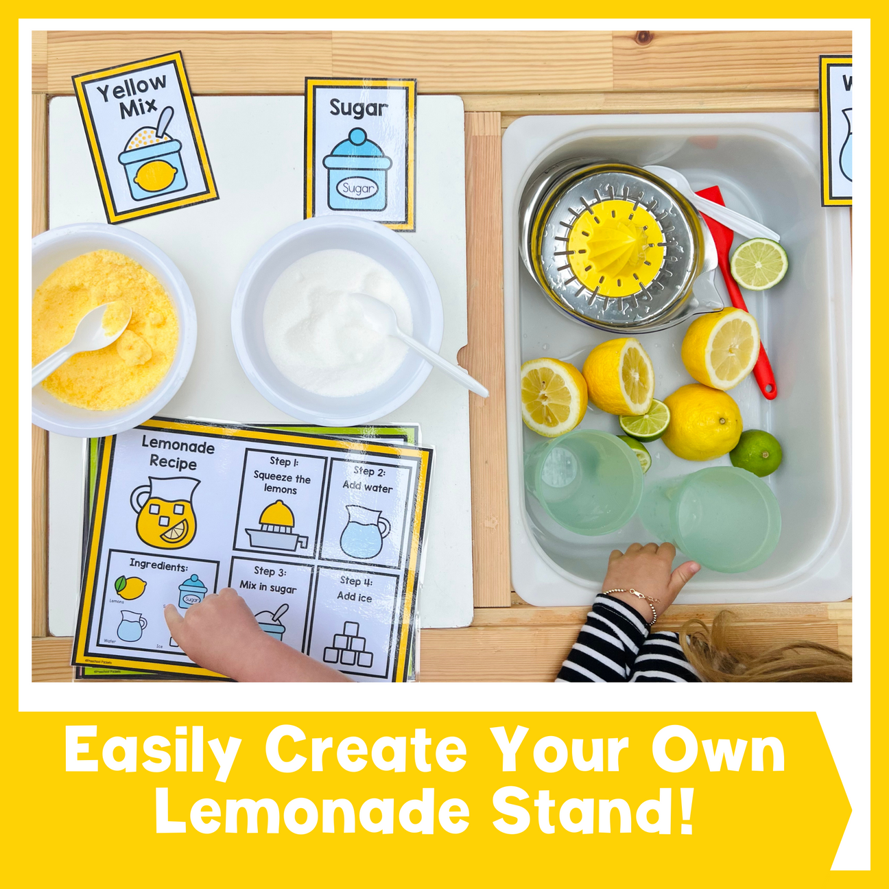 Lemonade Stand Dramatic Play – Preschool Packets