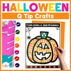 Halloween Crafts Q Tip Painting Fine Motor Activity – Preschool Packets