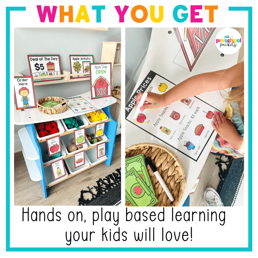 Apple Orchard Dramatic Play Center – Preschool Packets