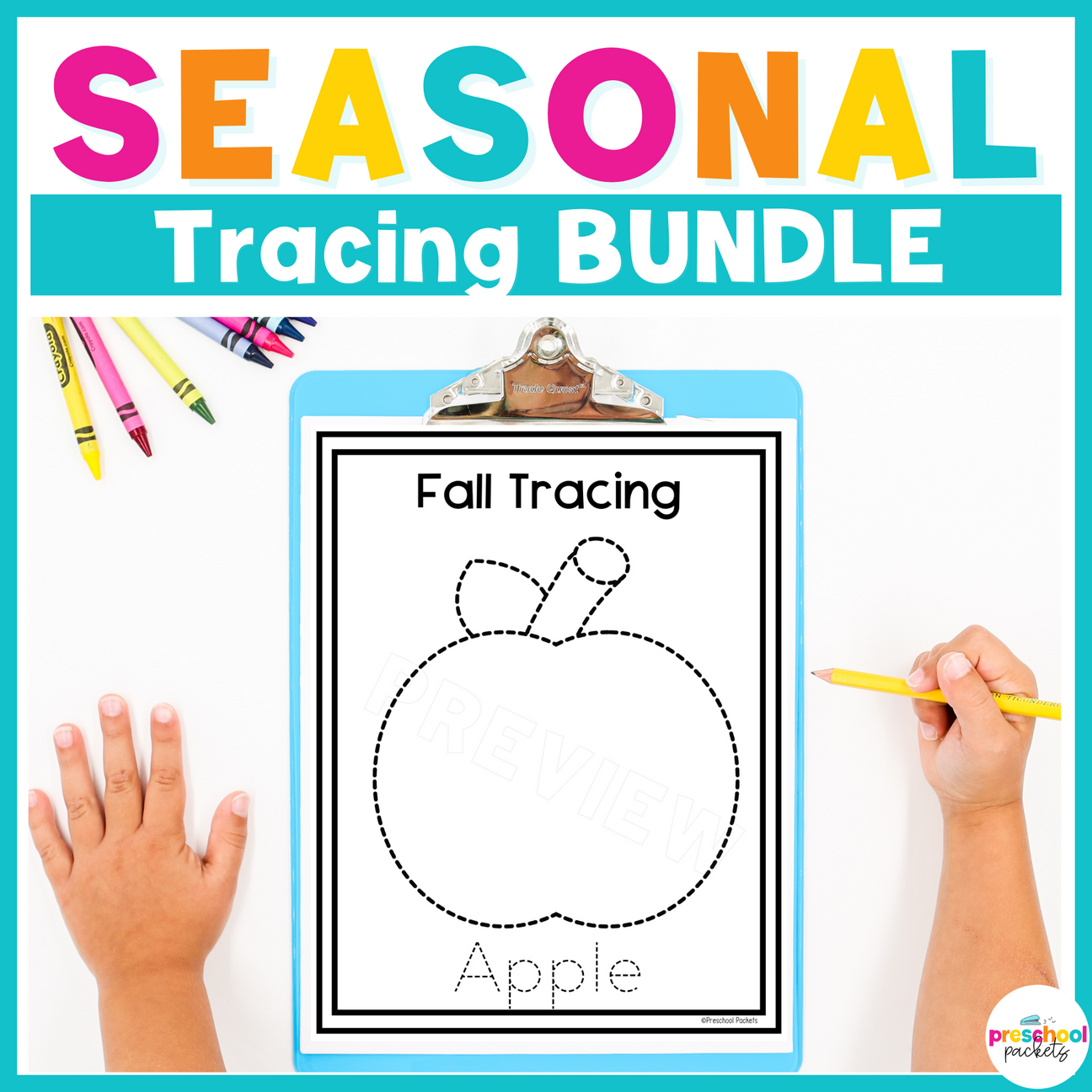 Season Bundle Tracing Worksheets For Preschool, PreK and Kindergarten ...