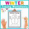 Winter Tracing Worksheets For Preschool, PreK and Kindergarten ...