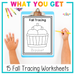 Fall Tracing Worksheets For Preschool, PreK and Kindergarten ...