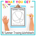 Summer Tracing Worksheets For Preschool, PreK and Kindergarten ...