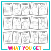 Fall Tracing Worksheets For Preschool, PreK and Kindergarten ...