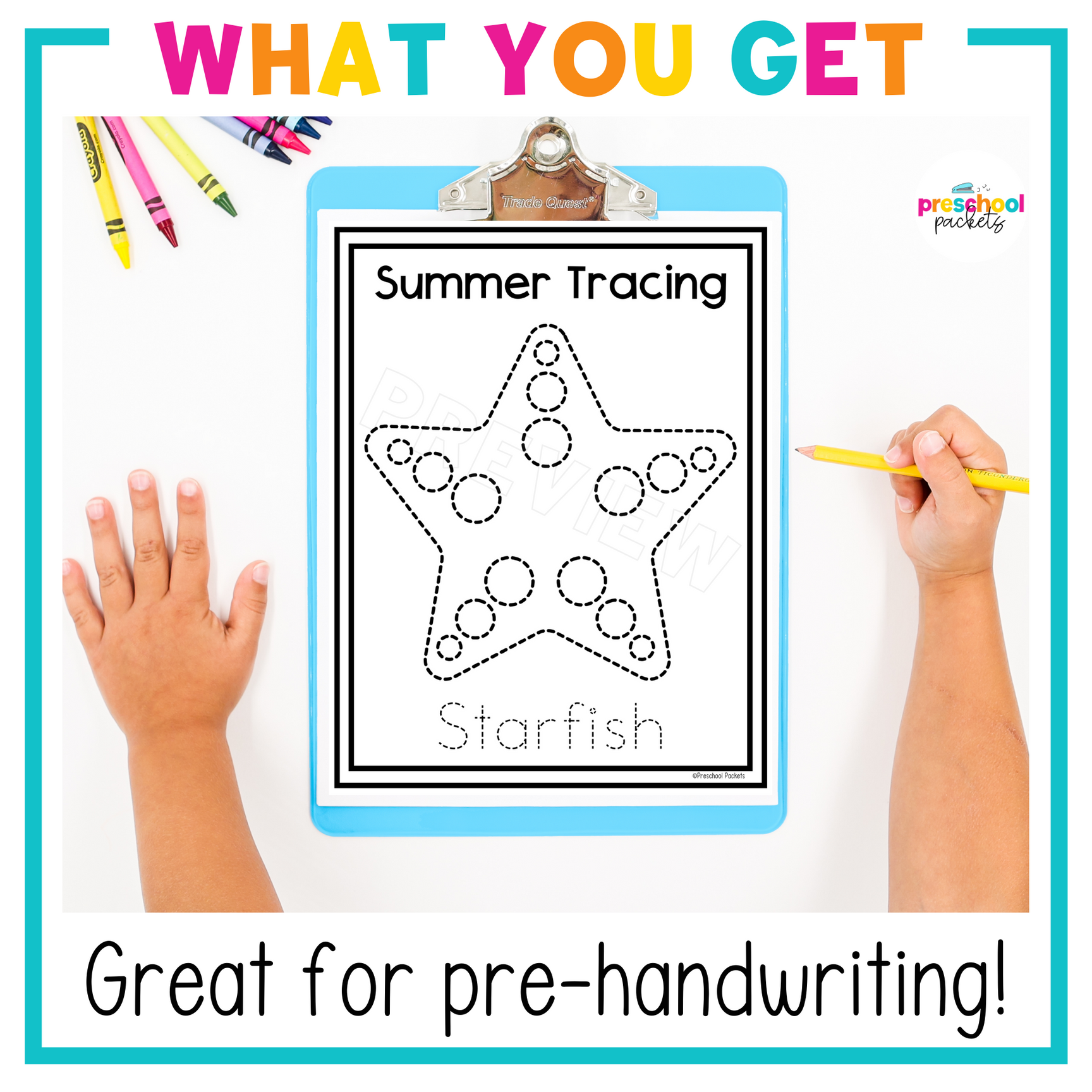 Summer Tracing Worksheets For Preschool, PreK and Kindergarten ...