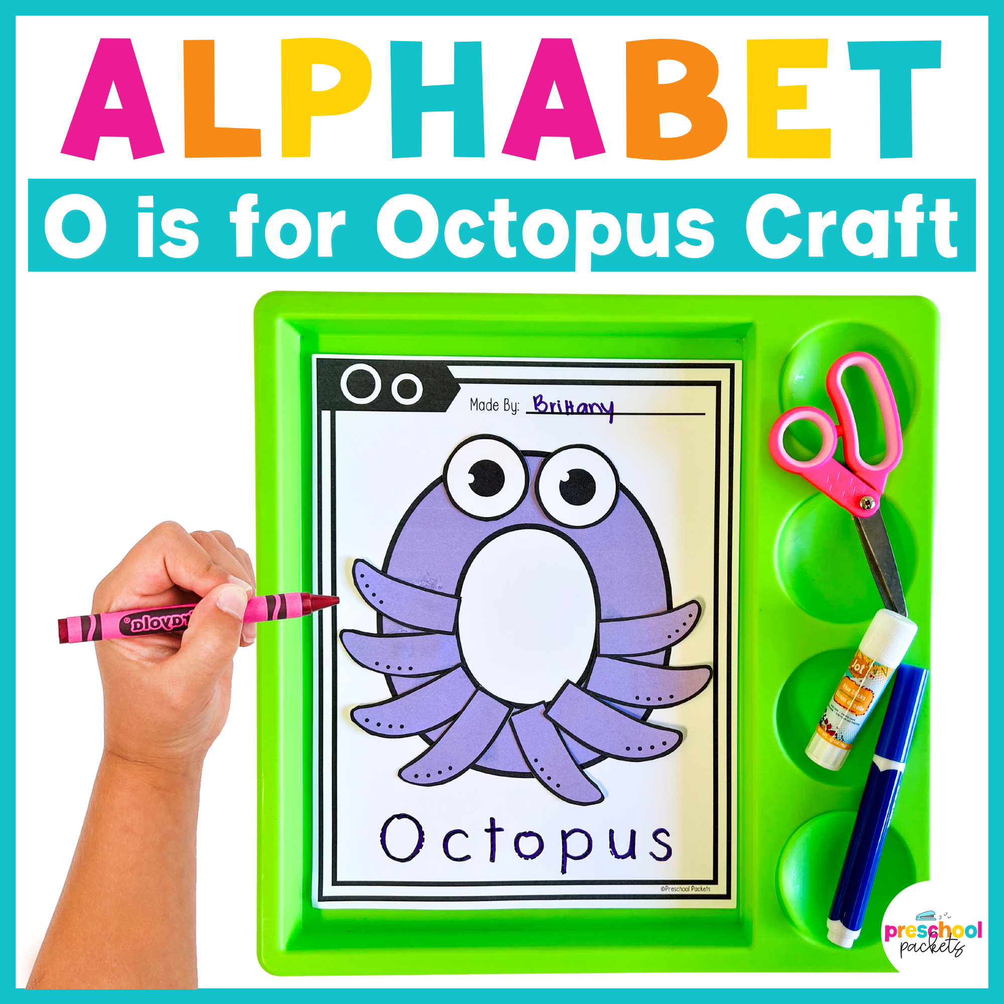 Upper And Lower Case Oo For Octopus Alphabet Preschool