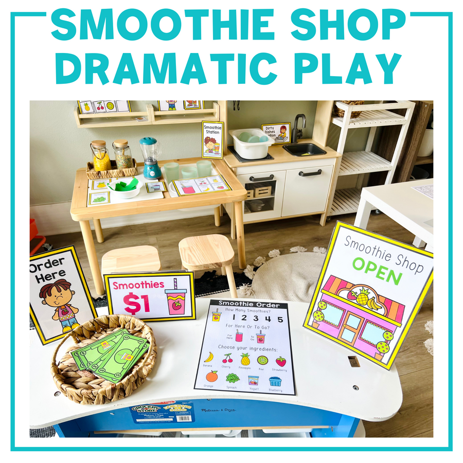 Smoothie Shop Dramatic Play Center – Preschool Packets