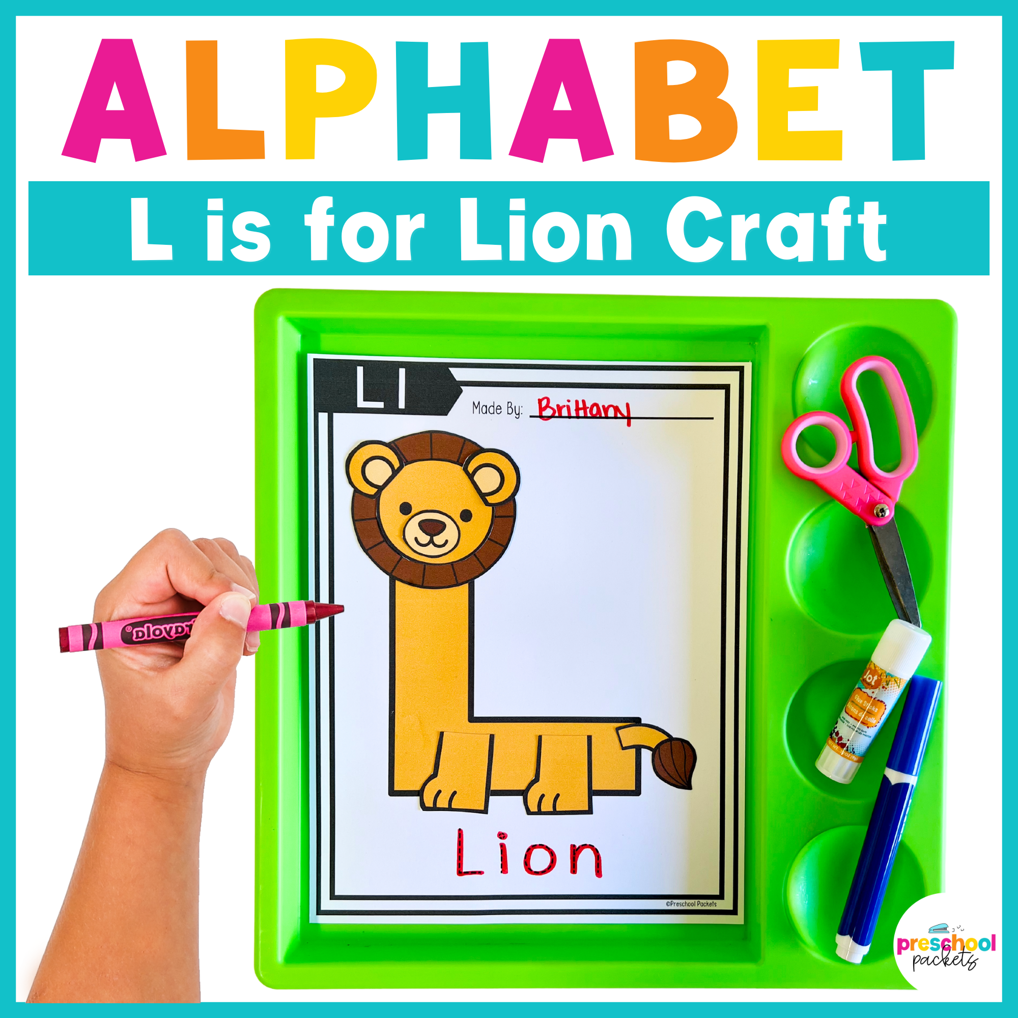 Alphabet Crafts: L is for Lion Letter of the Week Activity – Preschool ...