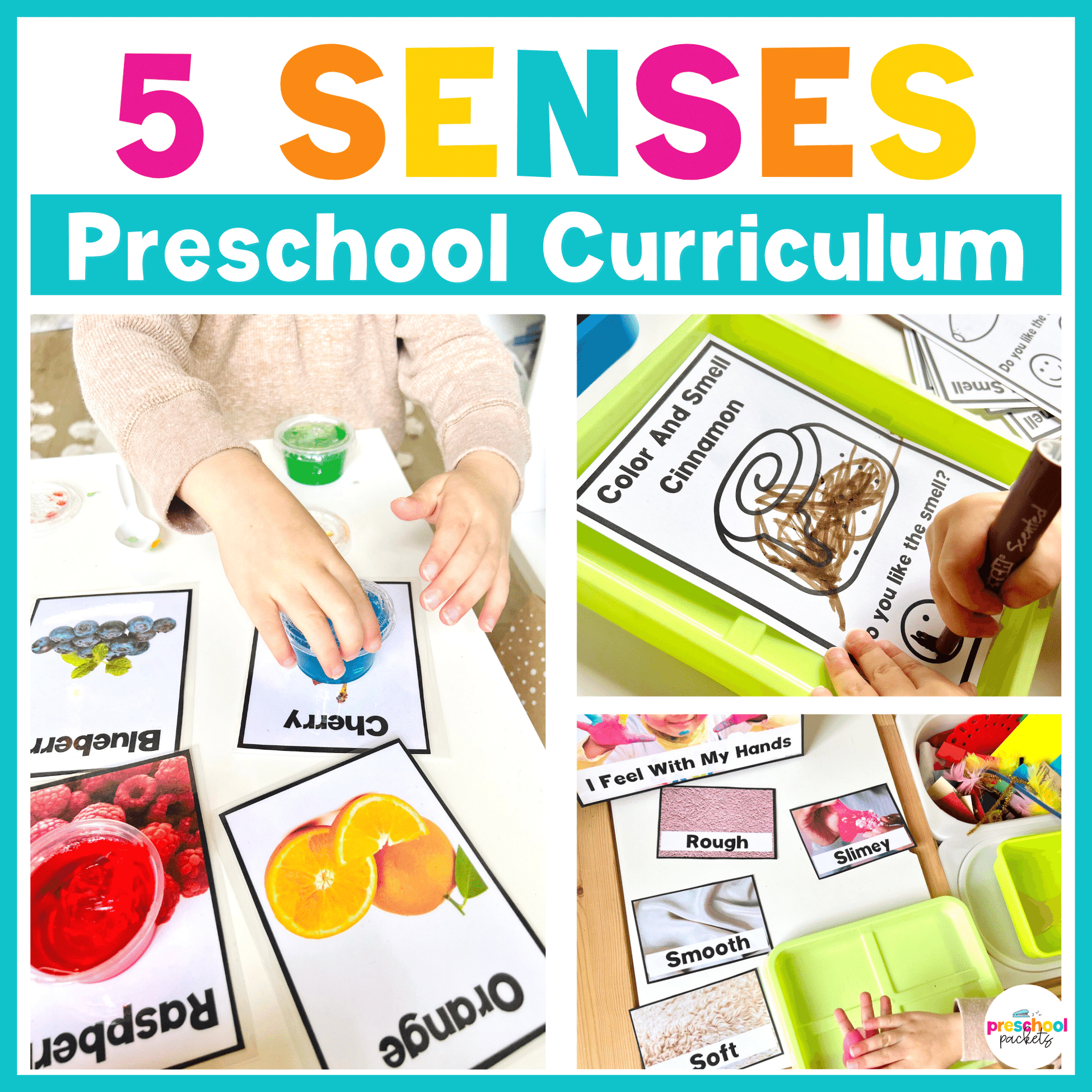 5 Senses Activities Preschool Curriculum – Preschool Packets