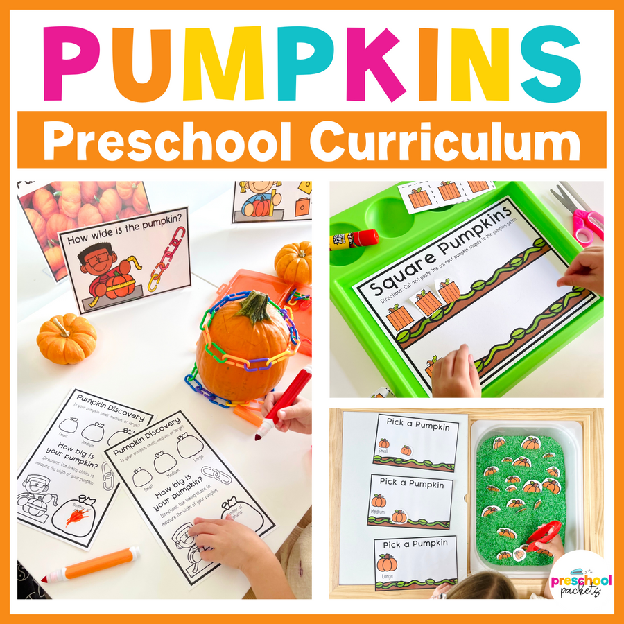 Pumpkin Preschool Activities Weekly Curriculum – Preschool Packets