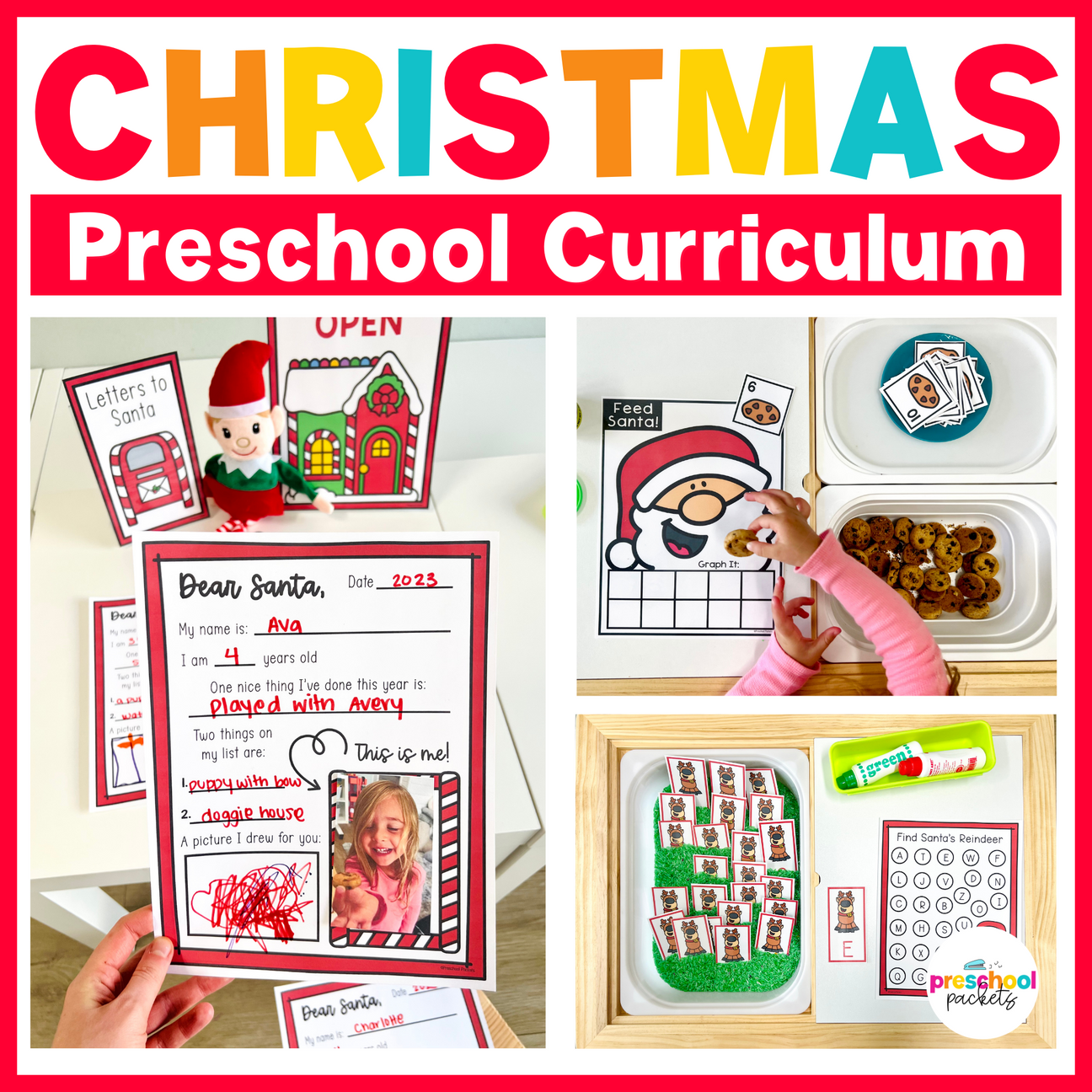 Christmas Preschool Activities Weekly Curriculum – Preschool Packets