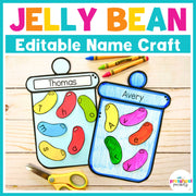 Editable Jelly Bean Name Craft Easter Activity – Preschool Packets