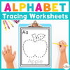 Alphabet Tracing Pictures No Prep A-Z worksheets – Preschool Packets
