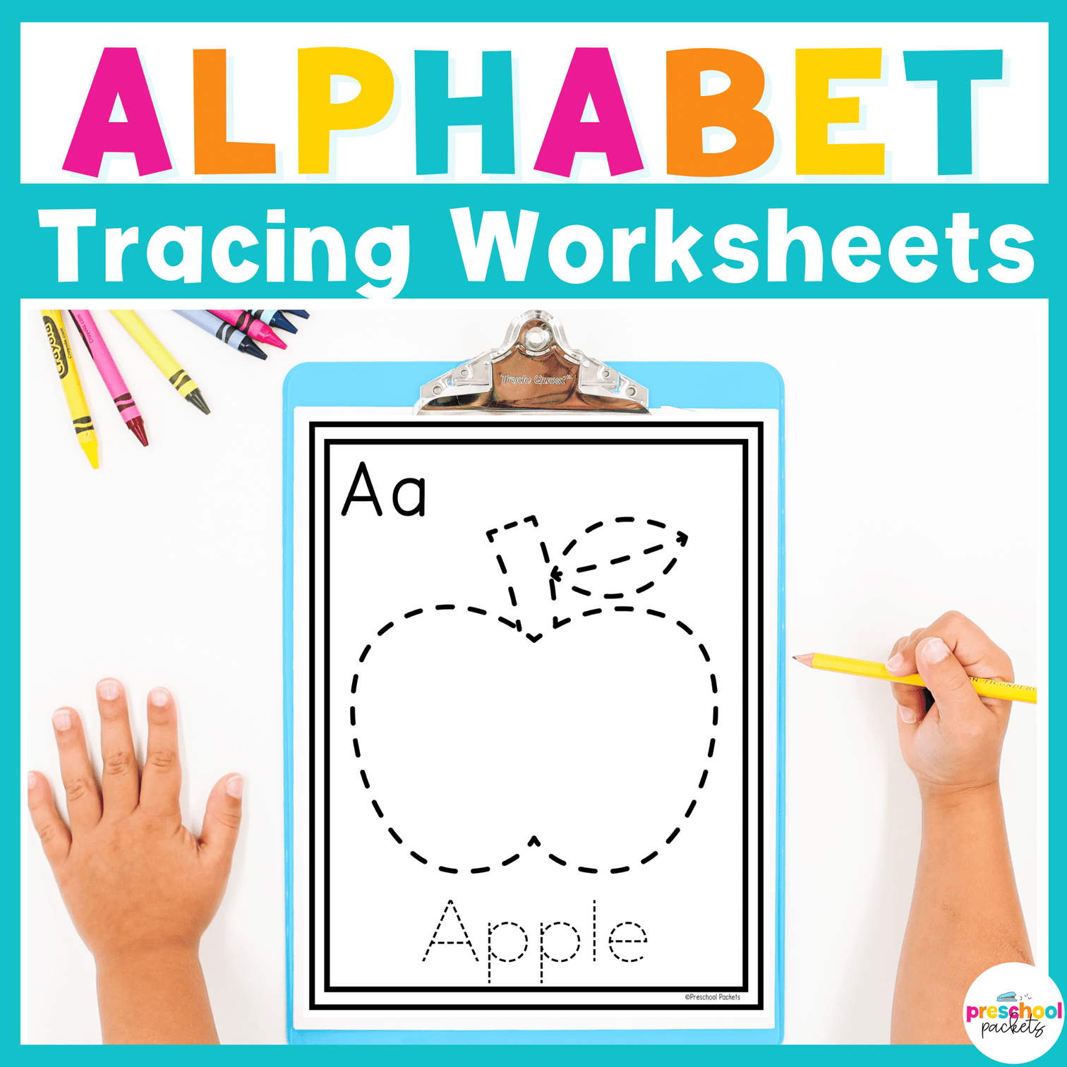Alphabet Tracing Pictures No Prep A-Z worksheets – Preschool Packets