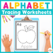 Alphabet Tracing Pictures No Prep A-Z worksheets – Preschool Packets