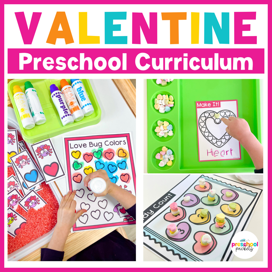 Valentines Day Preschool Activities Weekly Themed Curriculum ...