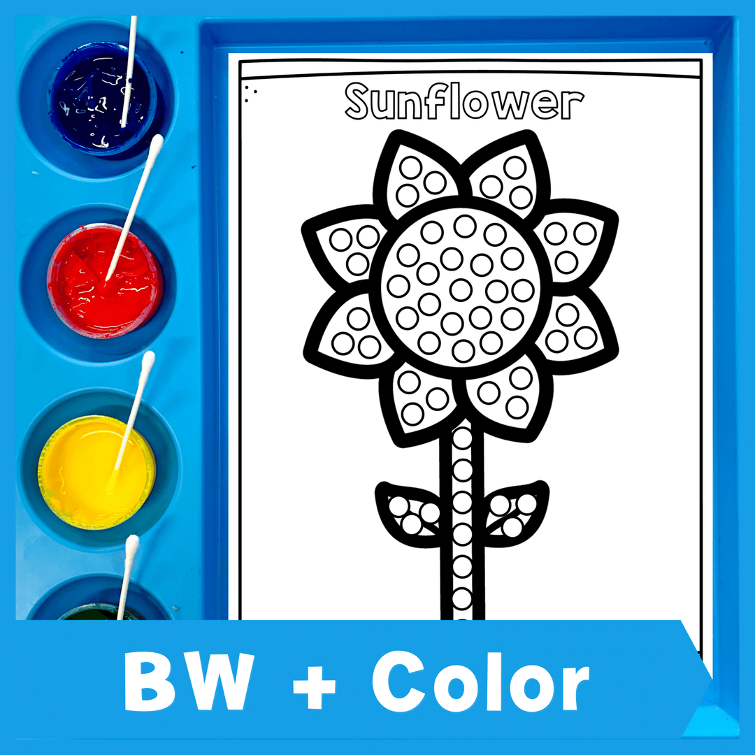 Fall Q Tip Painting Fine Motor Activity Autumn Crafts – Preschool Packets