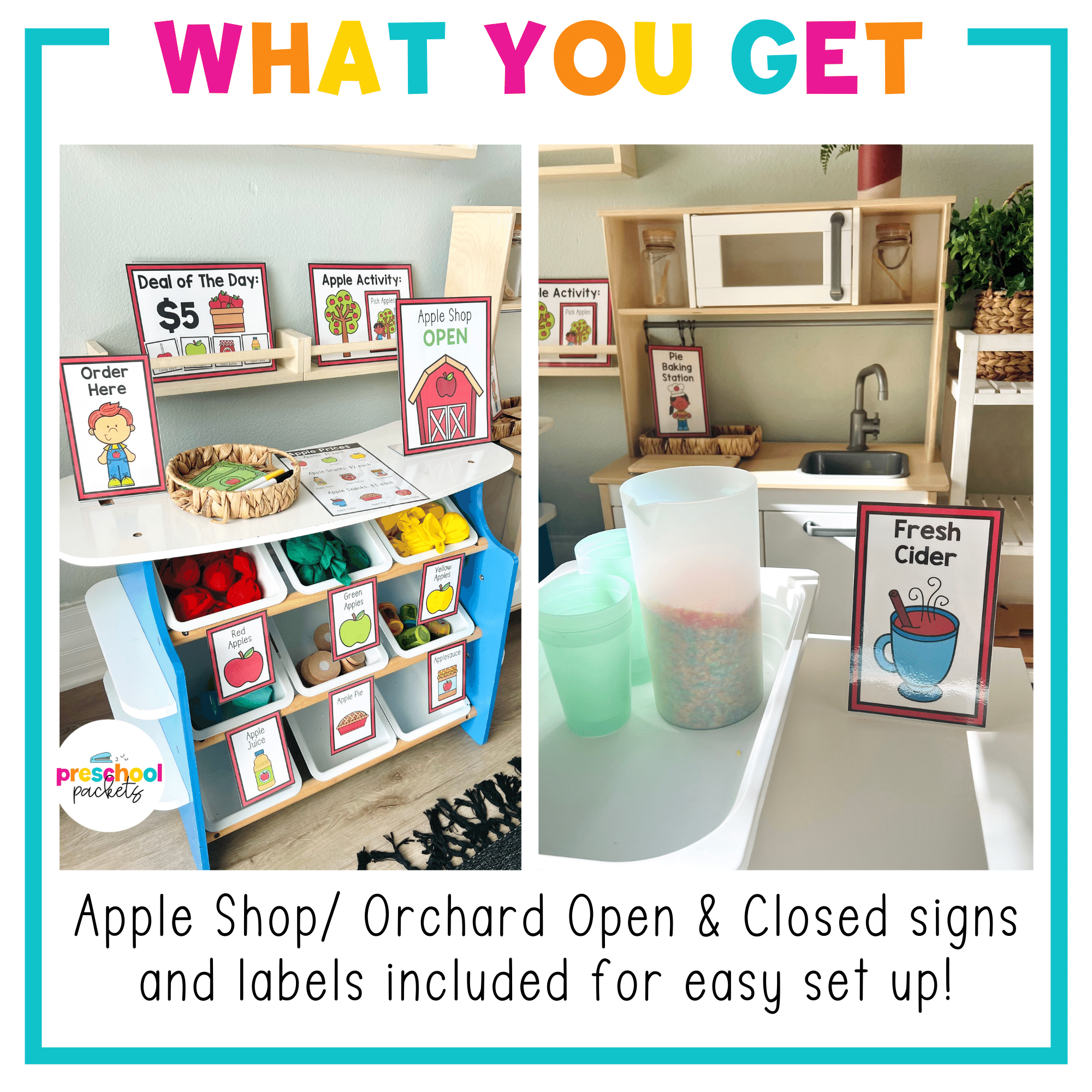 Apple Orchard Dramatic Play Center – Preschool Packets