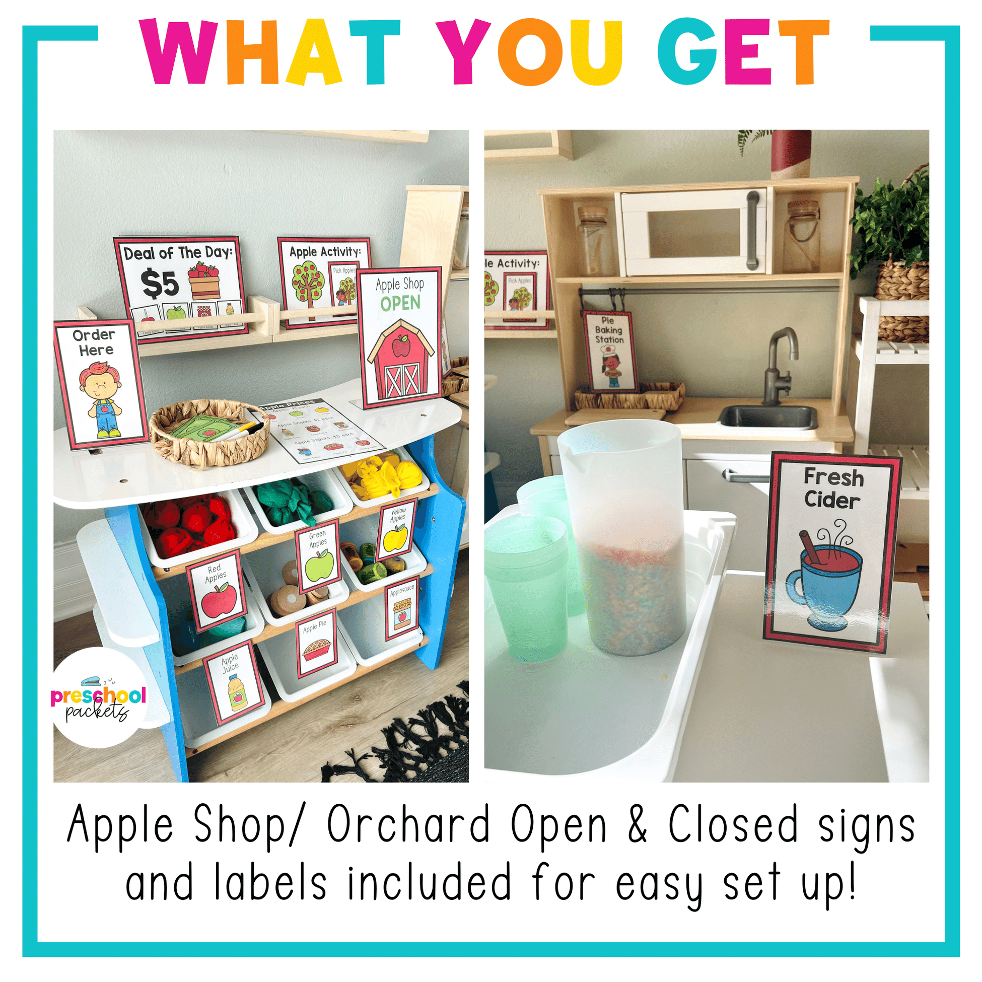 Apple Orchard Dramatic Play Center – Preschool Packets