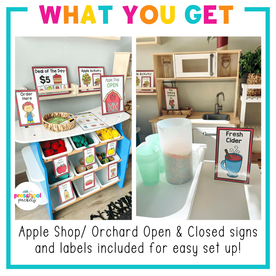 Apple Orchard Dramatic Play Center – Preschool Packets
