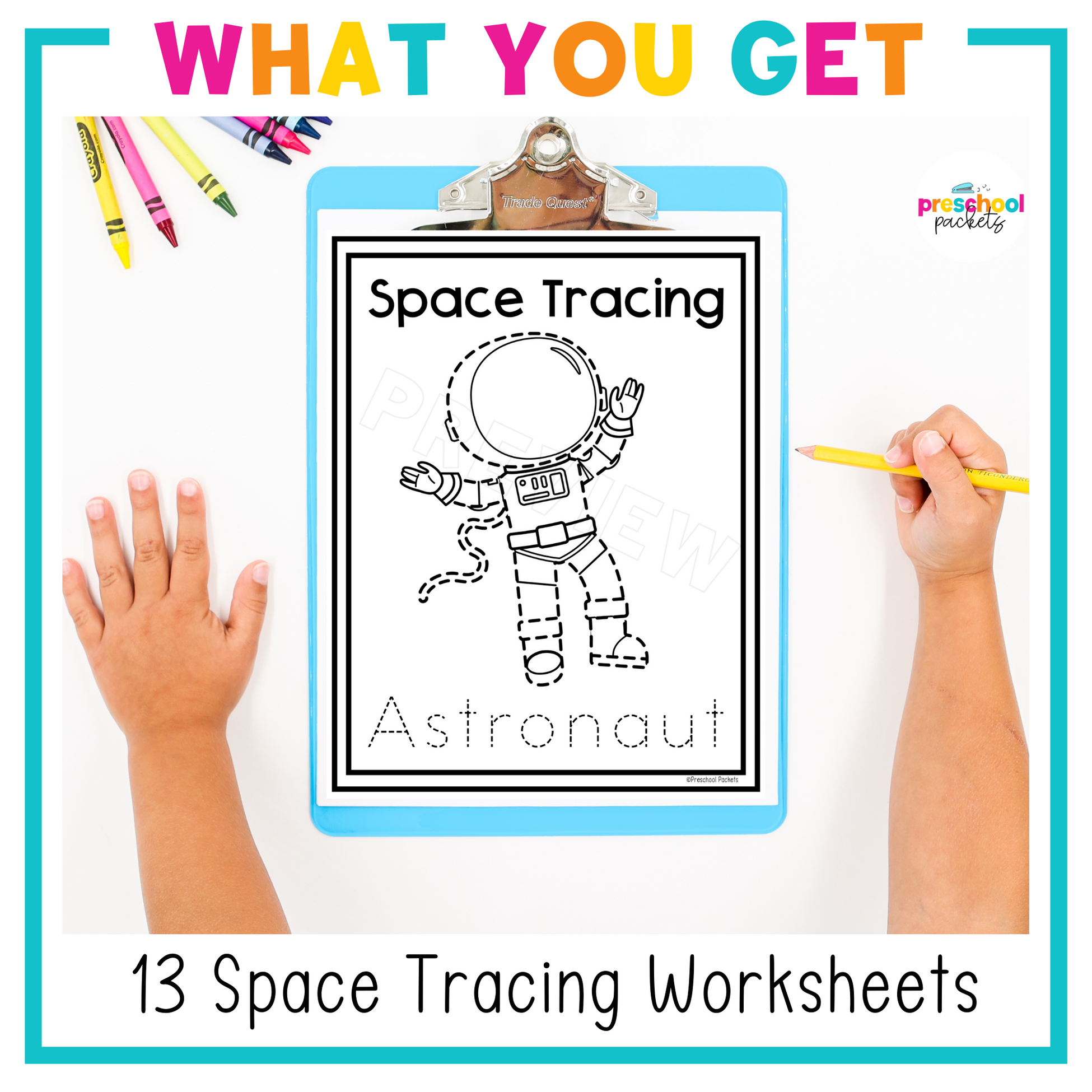 Space Tracing Worksheets For Preschool, PreK and Kindergarten ...