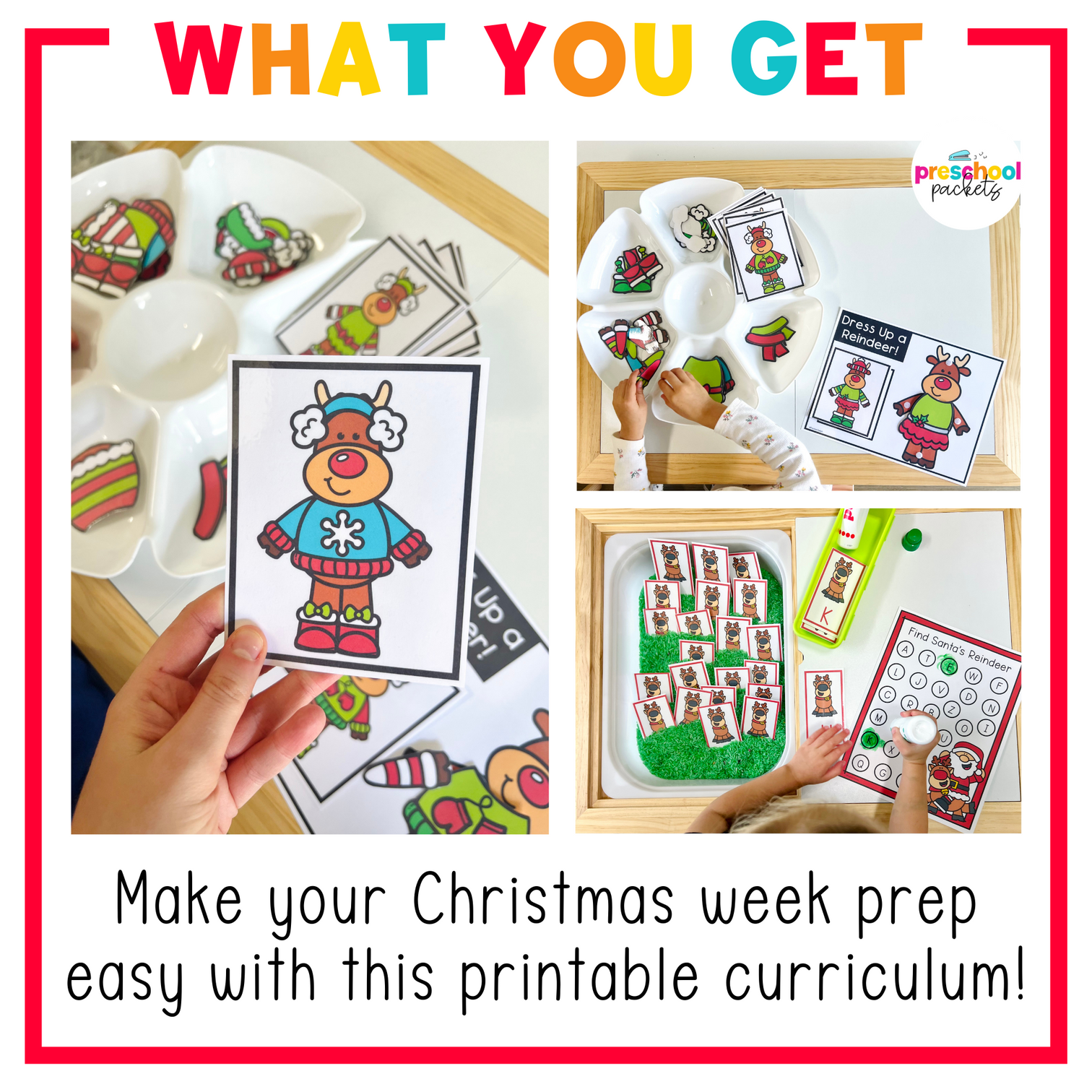 Christmas Preschool Activities Weekly Curriculum – Preschool Packets