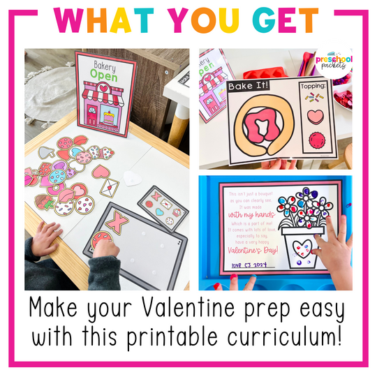 Valentines Day Preschool Activities Weekly Themed Curriculum ...