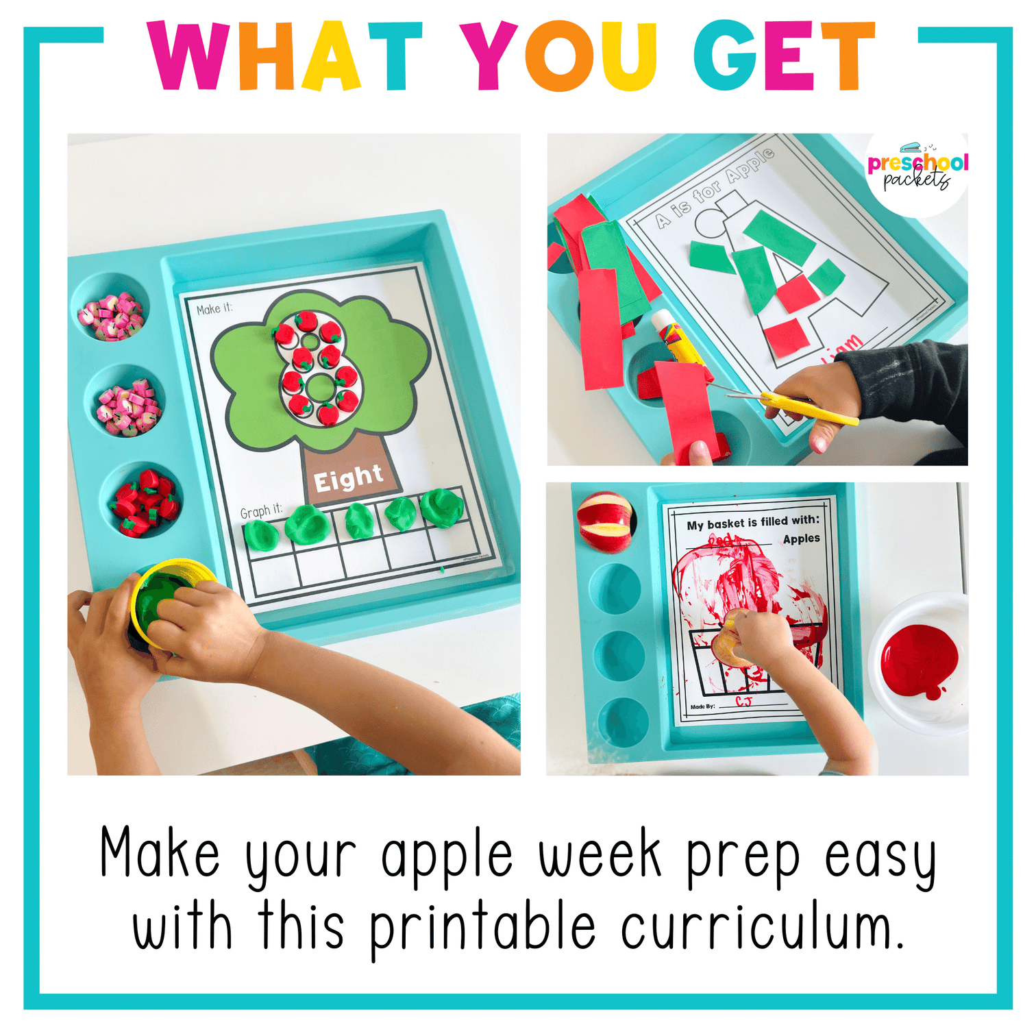 Apple Theme Activities Preschool Weekly Curriculum – Preschool Packets