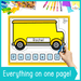 Back To School Crafts: Editable School Bus Name Craft – Preschool Packets