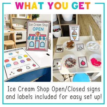 Ice Cream Shop Dramatic Play Center – Preschool Packets