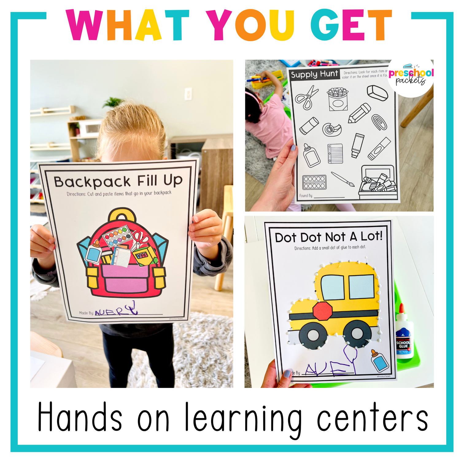 Preschool Curriculum – Preschool Packets