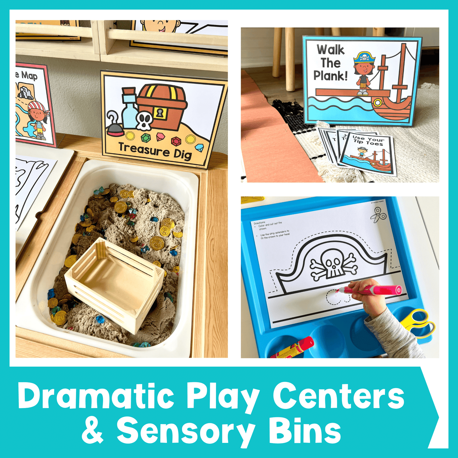 Pirate Activities Preschool Weekly Themed Curriculum – Preschool Packets