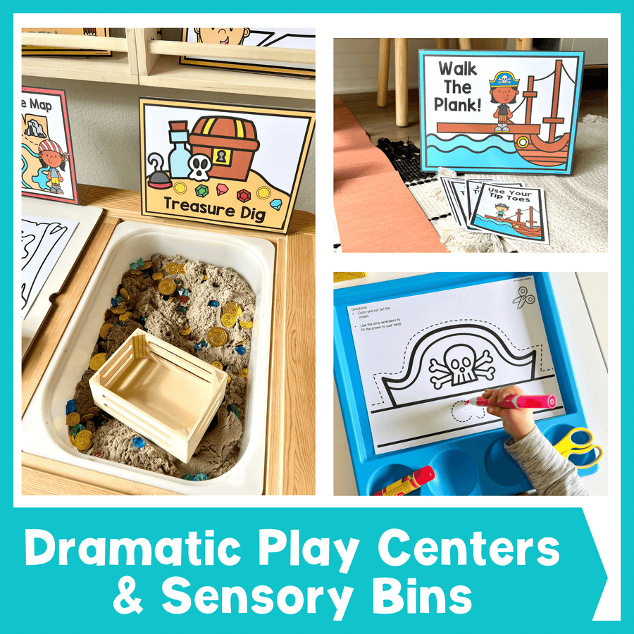 Pirate Activities Preschool Weekly Themed Curriculum – Preschool Packets