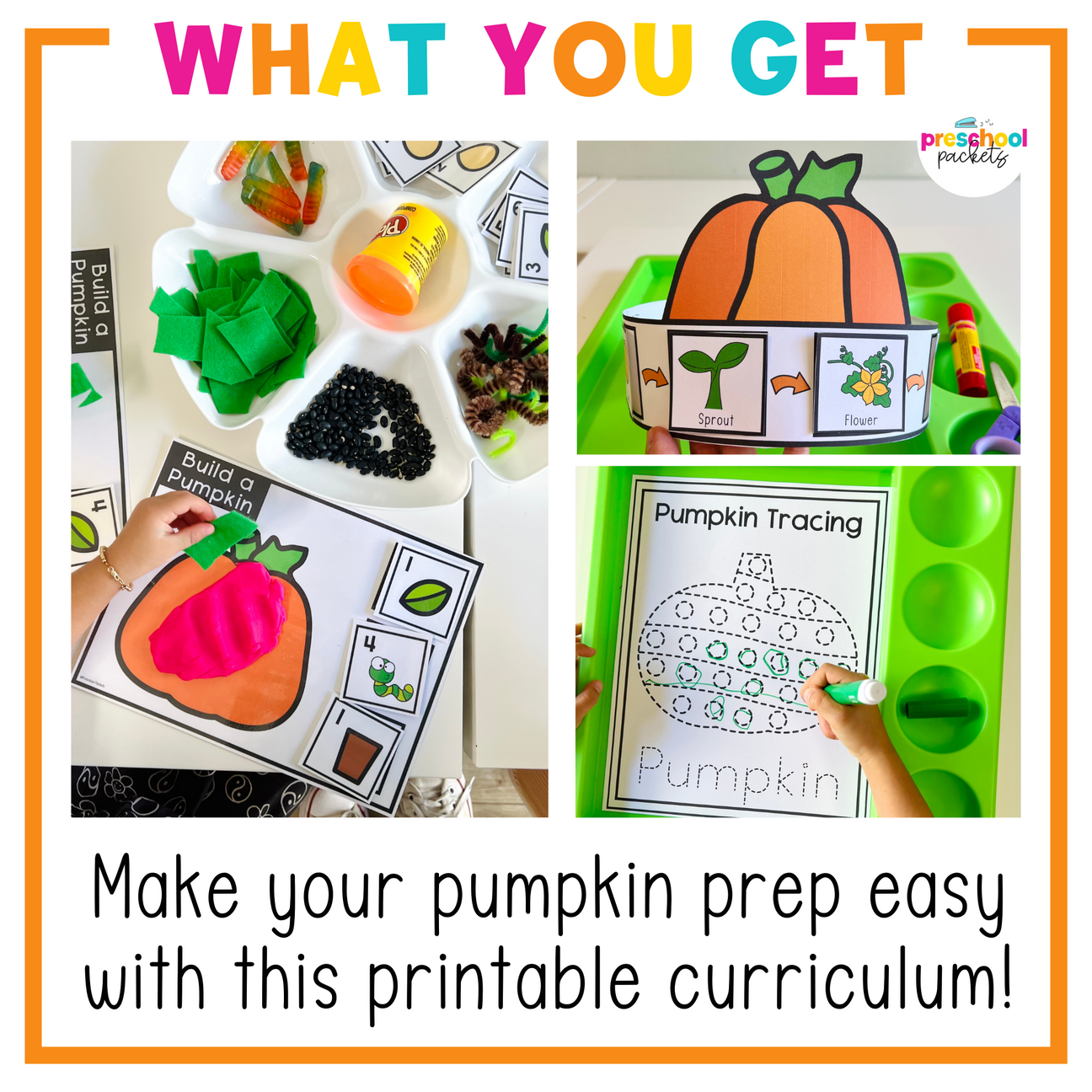 Pumpkin Preschool Activities Weekly Curriculum – Preschool Packets
