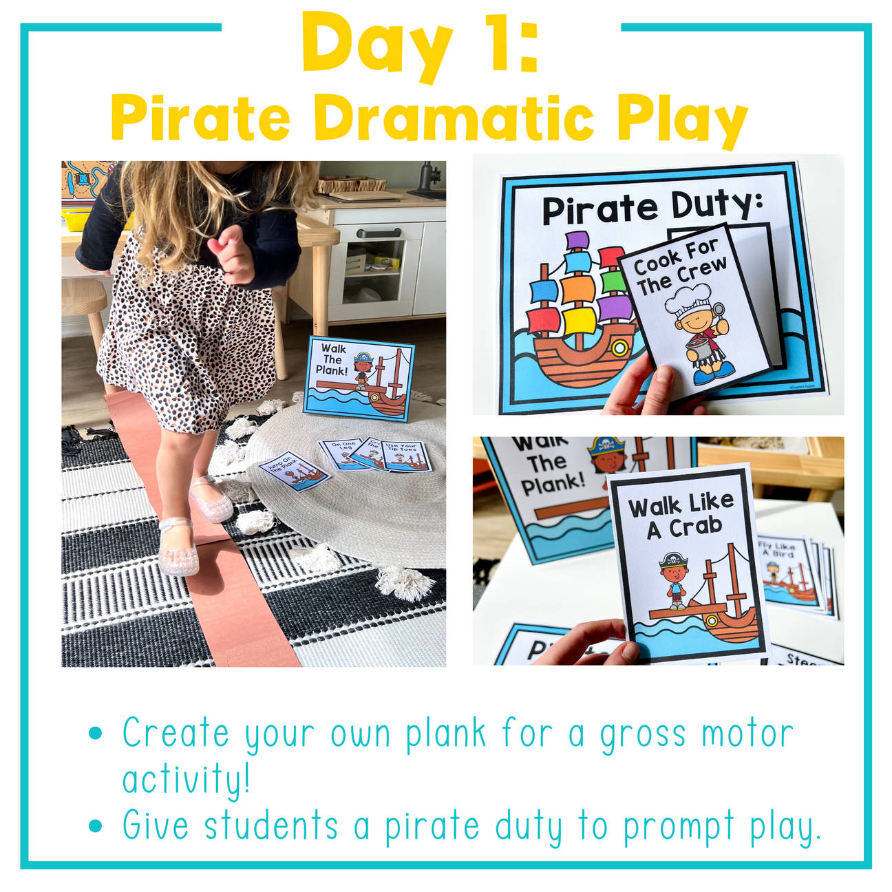 Pirate Activities Preschool Weekly Themed Curriculum – Preschool Packets