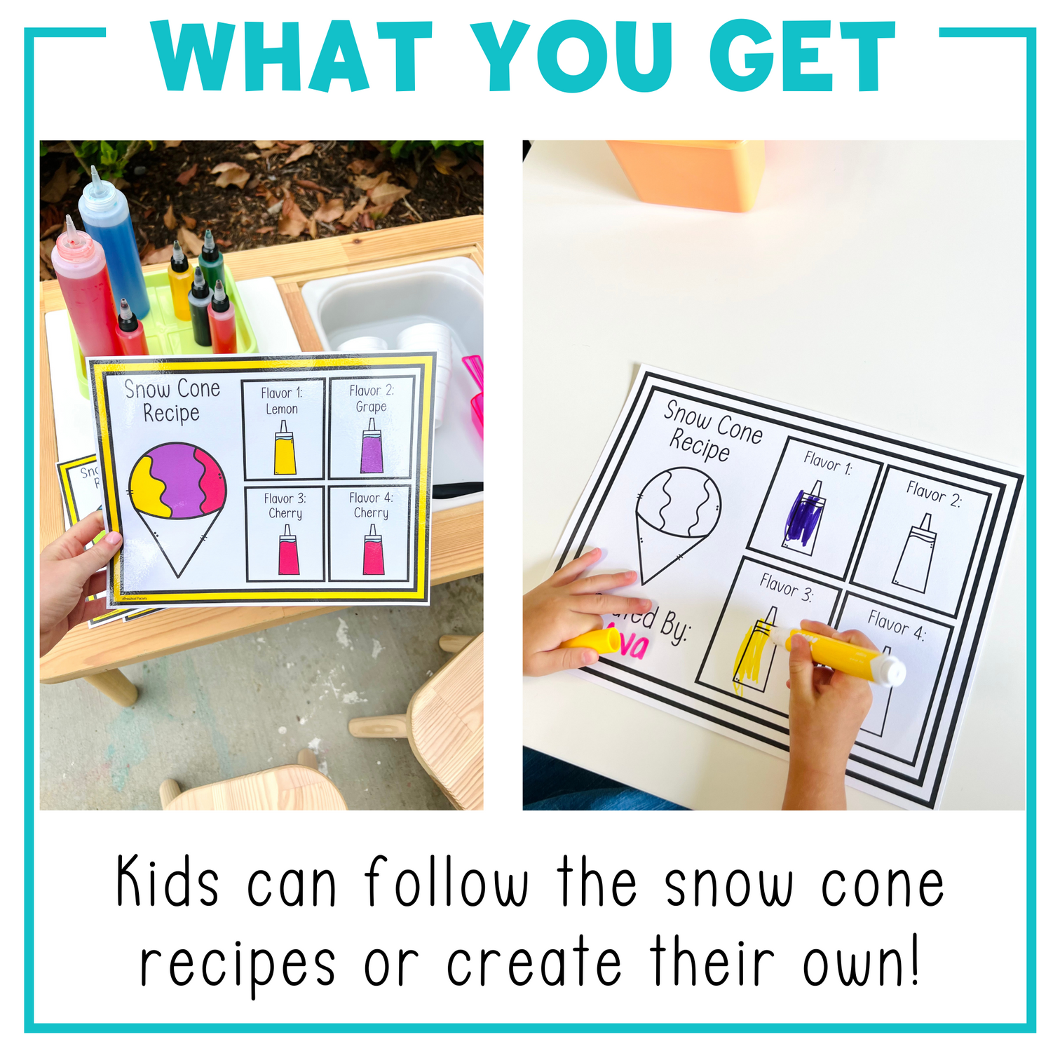 Snow Cone Dramatic Play Center – Preschool Packets