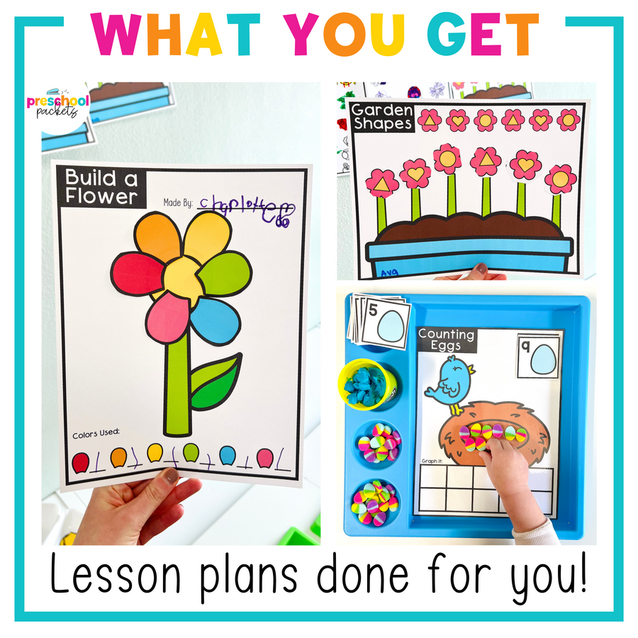 Spring Preschool Activities Weekly Curriculum – Preschool Packets