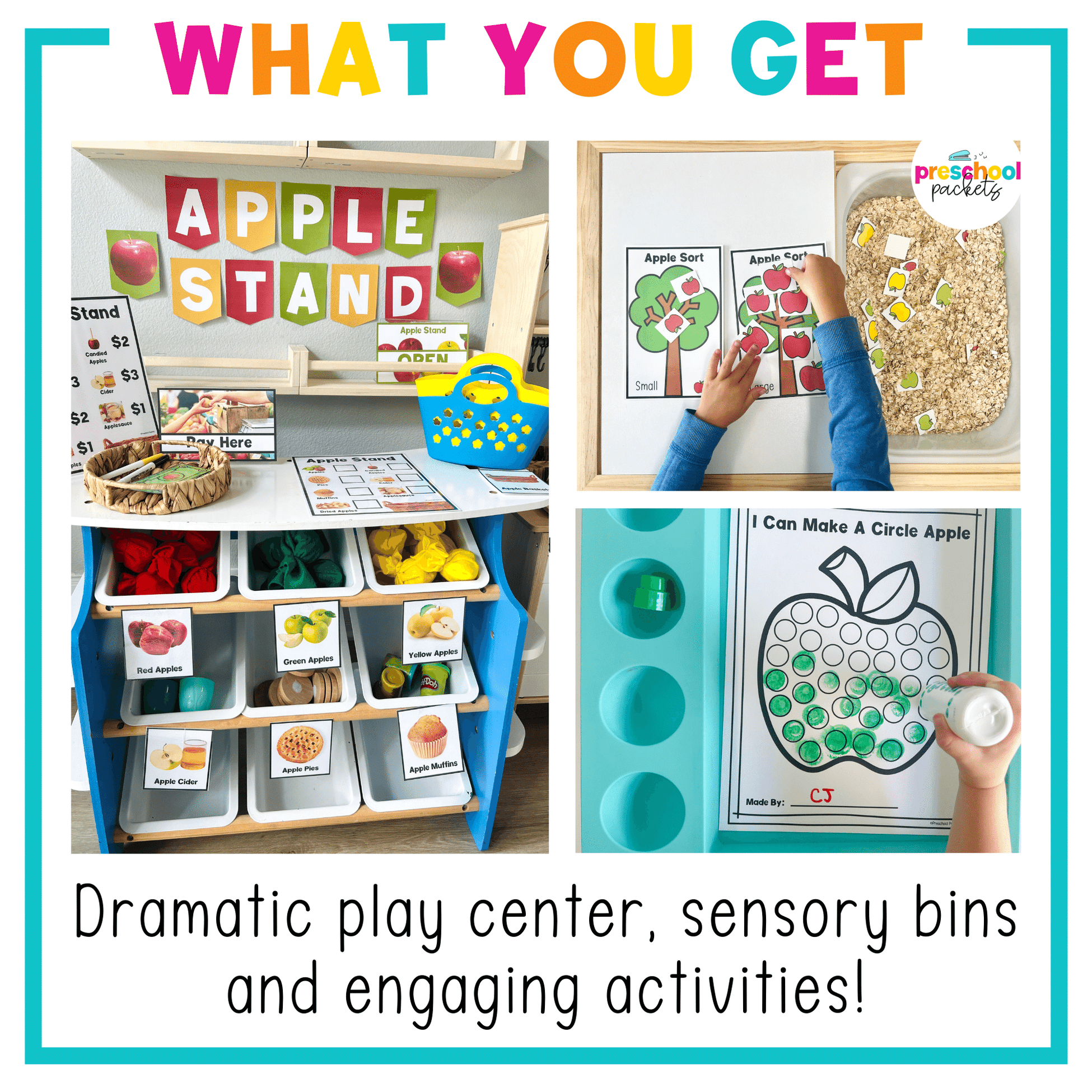 Apple Theme Activities Preschool Weekly Curriculum – Preschool Packets