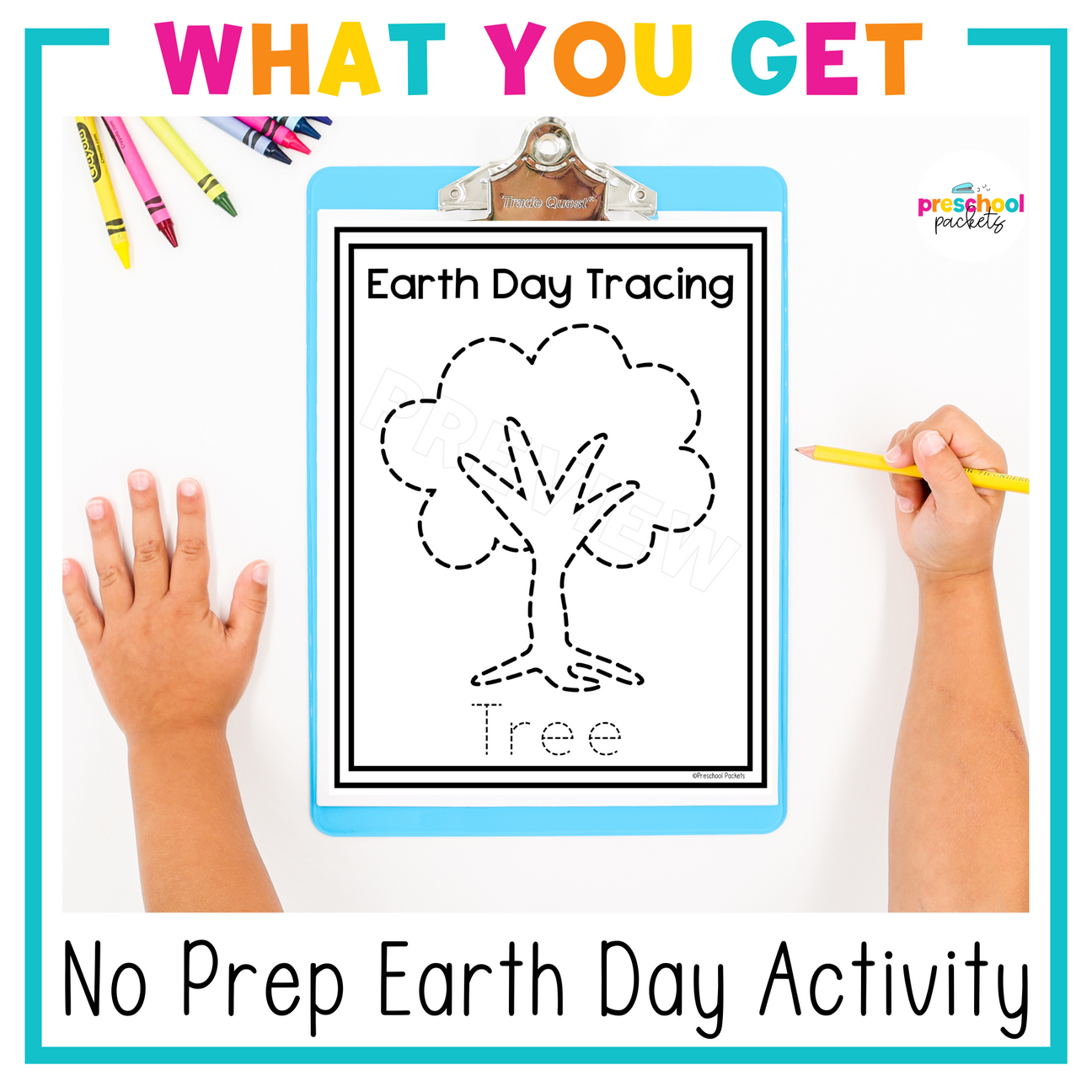 Earth Day Tracing Worksheets For Preschool, PreK and Kindergarten ...