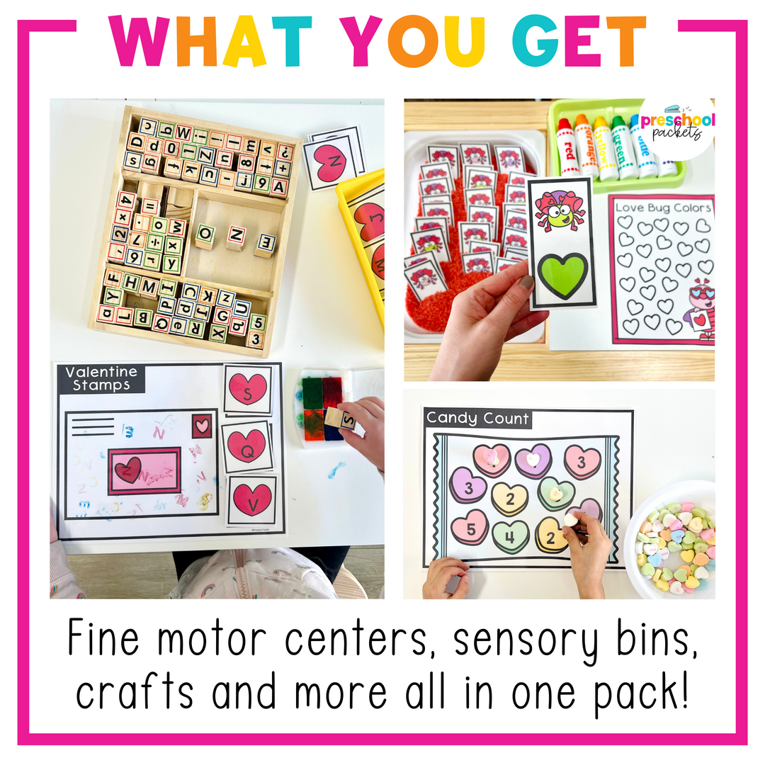 Valentines Day Preschool Activities Weekly Themed Curriculum ...