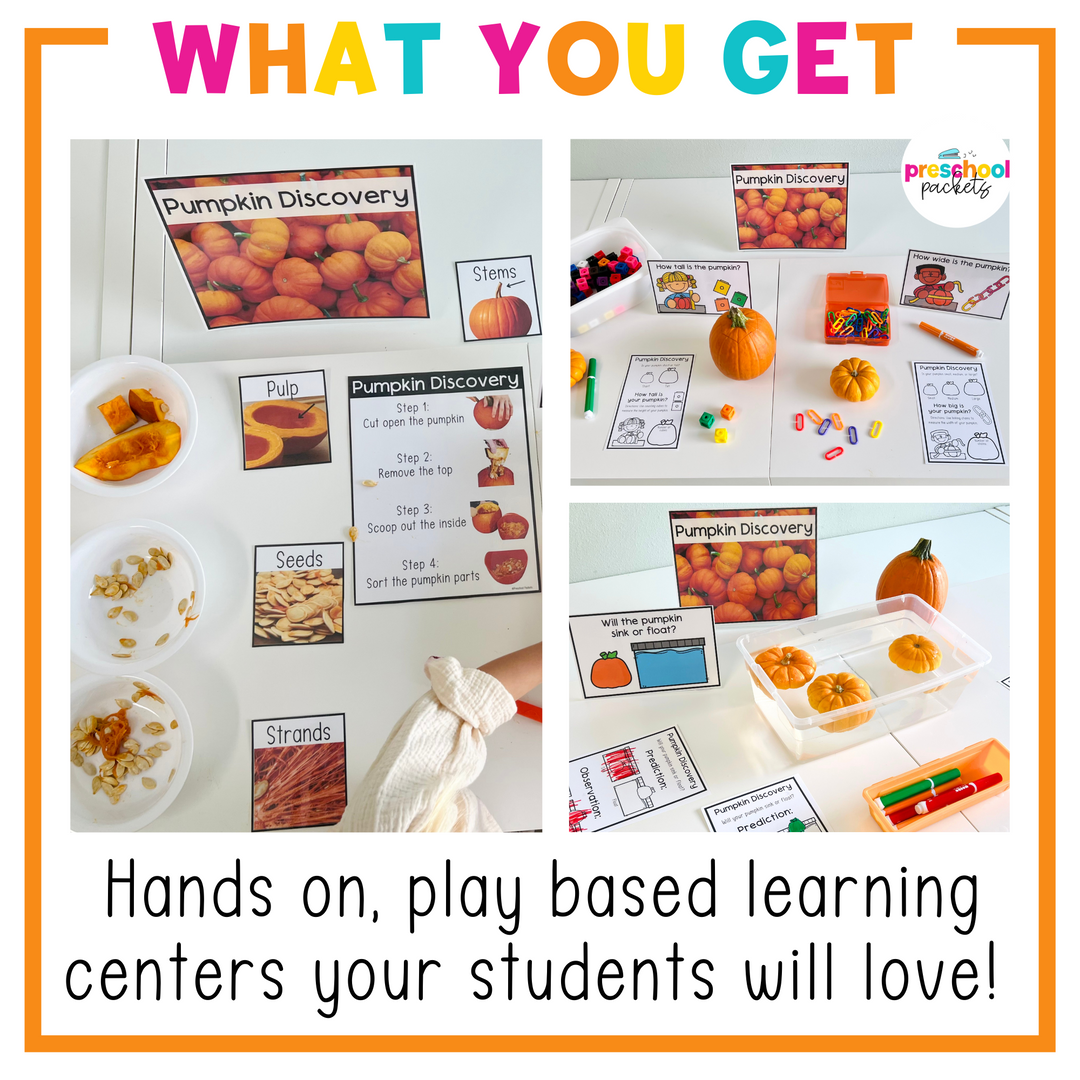 Pumpkin Preschool Activities Weekly Curriculum – Preschool Packets